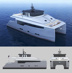 Large catamaran yachts (over 20 meters)