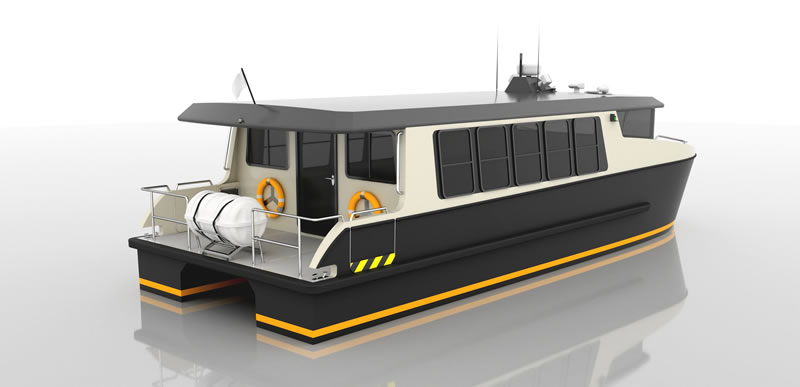 ASV1250 12.5m 'Water Bus' - Designed by AM Design, Thailand